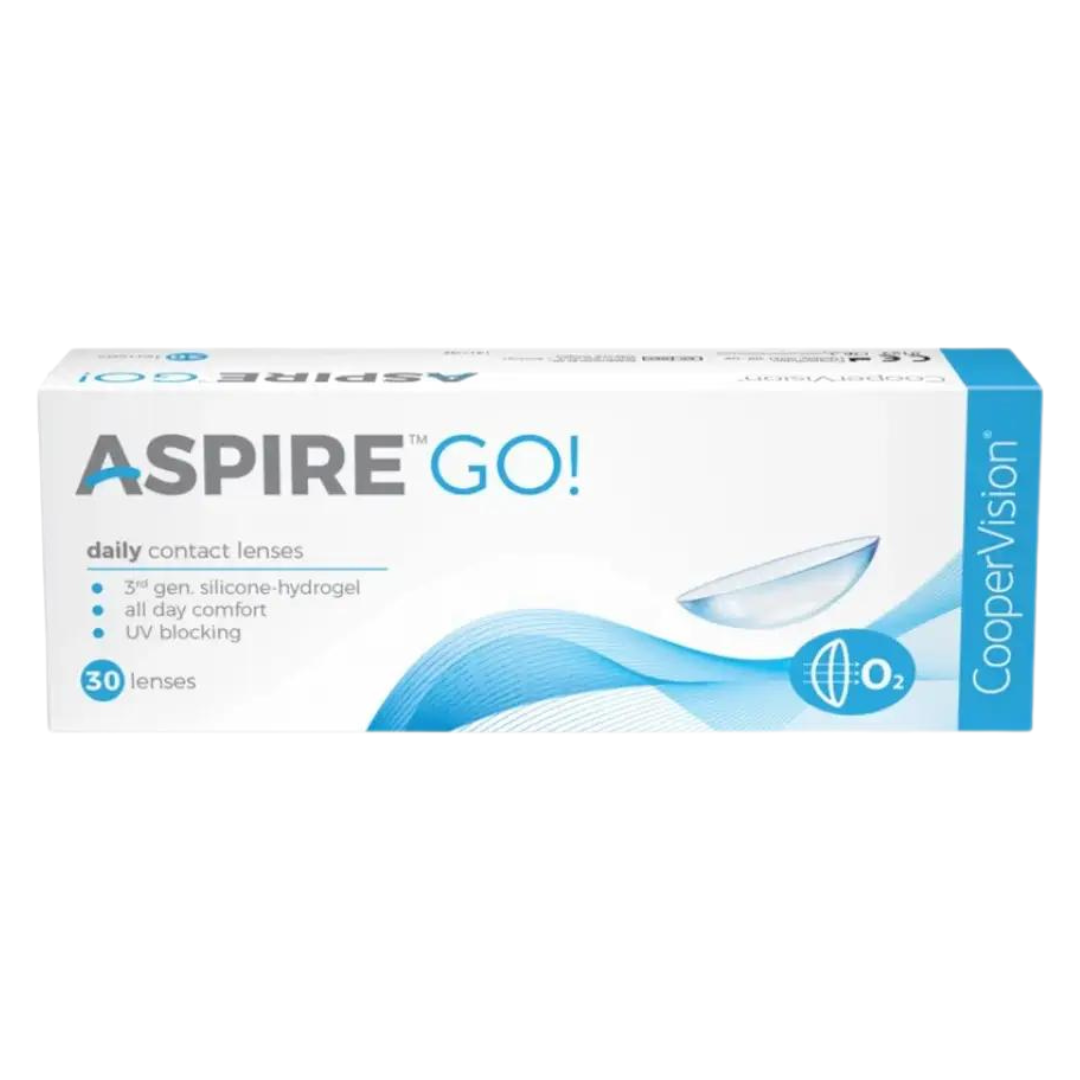 CooperVision Aspire Go 1 Day Contact Lenses, 30 Lenses/Box