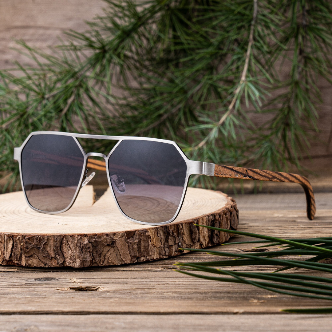 Stylish First Lens Grove Wooden Sunglasses - Lightweight & Durable