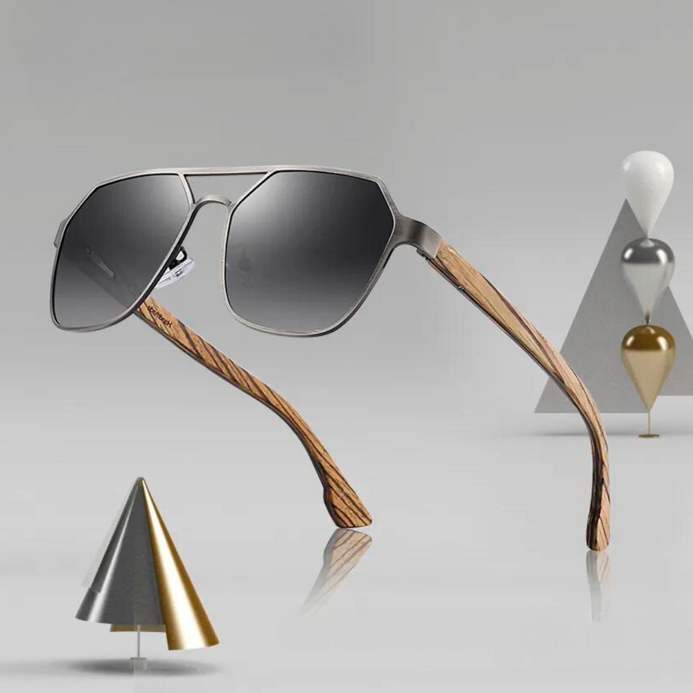 First Lens Grove Wooden Sunglasses 006 - Polorized & UV Protected