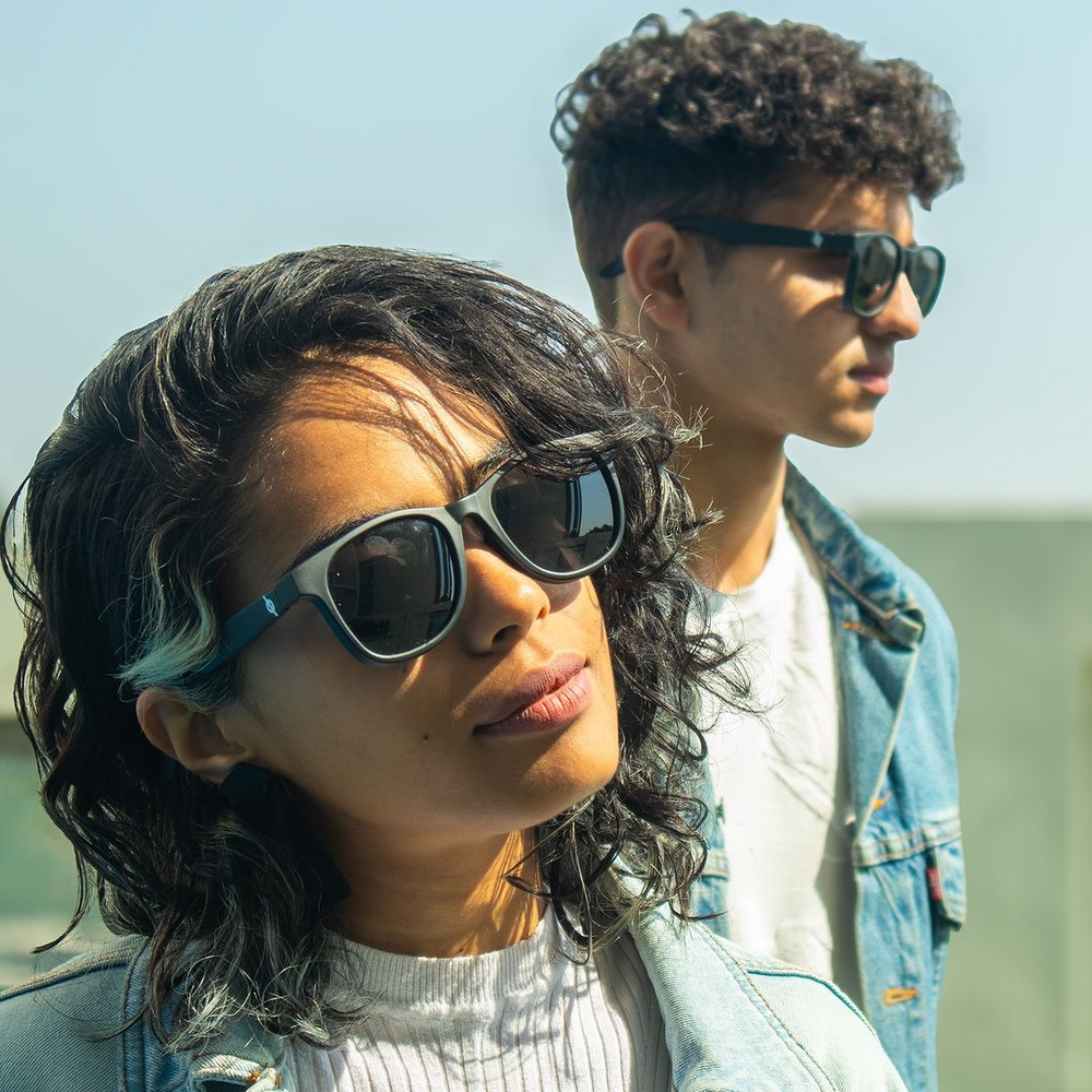 Without Sunglasses Made From Package of Chips