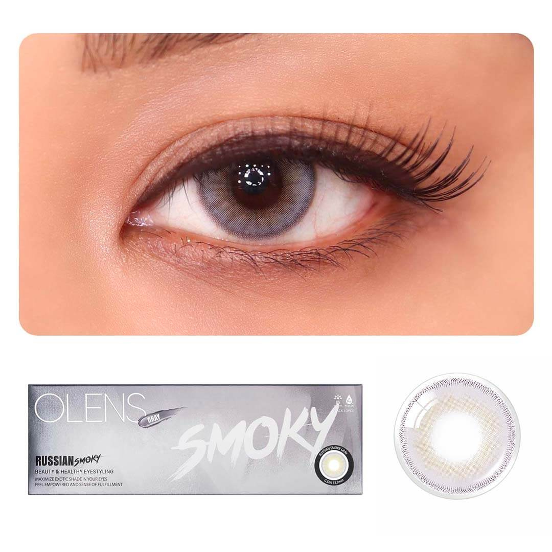 OLENS Russian Smoky Gray Daily Contact Lenses – 10 Pack