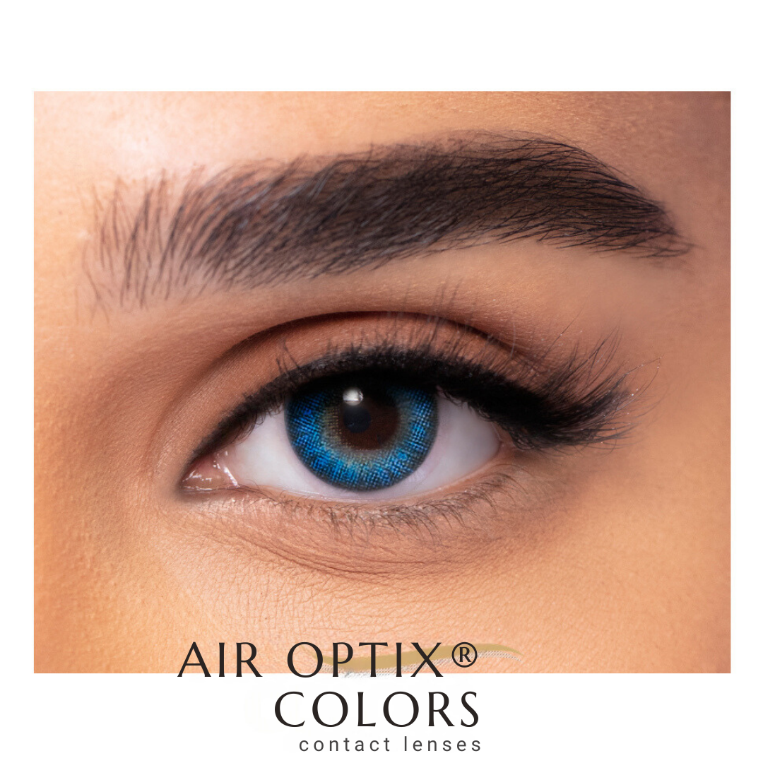 Alcon Air Optix Color (2 Lens/Box) - Brilliant Blue Contact Lenses by First Lens