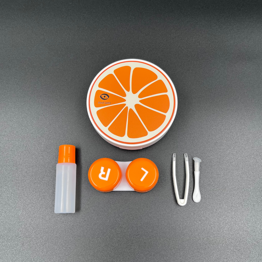 Fruity Fun: First Lens Fruit Shape Designer Contact Lens Case
